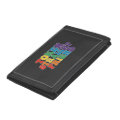 Groovy LGBT Pride Token Straight Friend Trifold Wallet | Zazzle