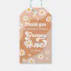 Groovy One 1st Birthday Party Boho Daisy Favor Gift Tags | Zazzle