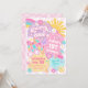 Groovy One Rainbow Sunshine 1st Birthday Party Invitation | Zazzle