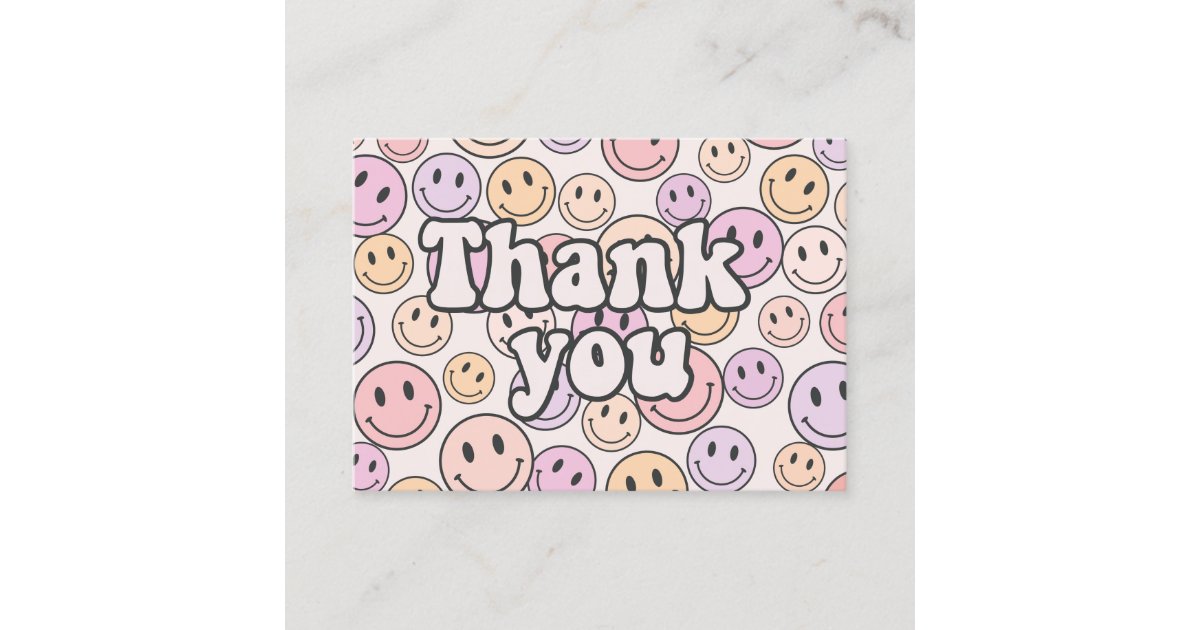 groovy Packaging Small business thank you cards | Zazzle