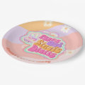 Groovy Peace Out Single Digits 10th Paper Plates | Zazzle