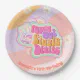 Groovy Peace Out Single Digits 10th Paper Plates | Zazzle