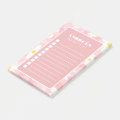 Groovy Pink Retro Daisy To Do List Name Checklist Post-it Notes | Zazzle