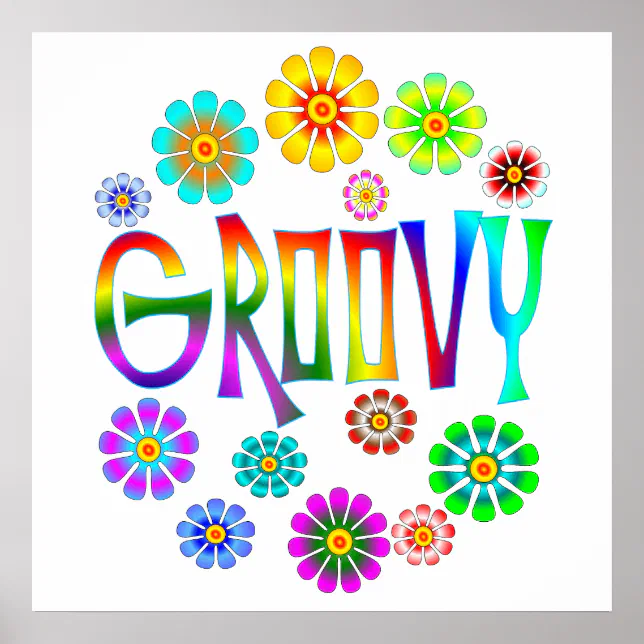 GROOVY POSTER | Zazzle
