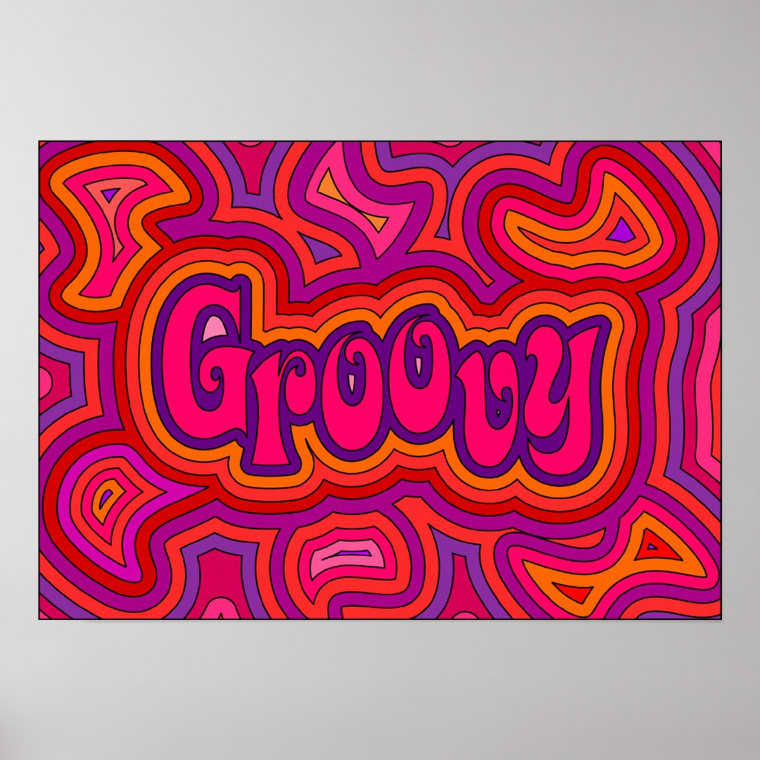 Groovy Print | Zazzle