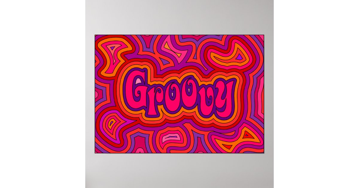 Groovy Print | Zazzle