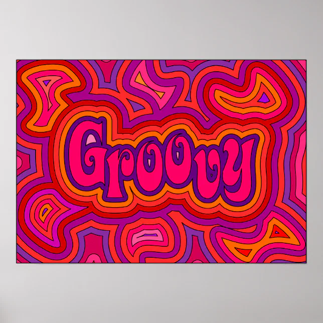 Groovy Print | Zazzle