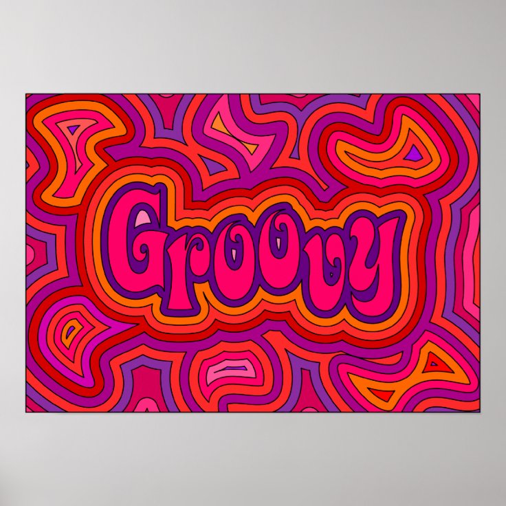 Groovy Print | Zazzle