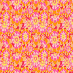 Groovy Psychedelic Pink Orange Hippy Flower Neck Tie | Zazzle