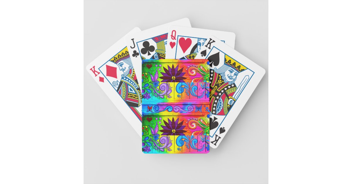 groovy psychedelic playing cards | Zazzle.com