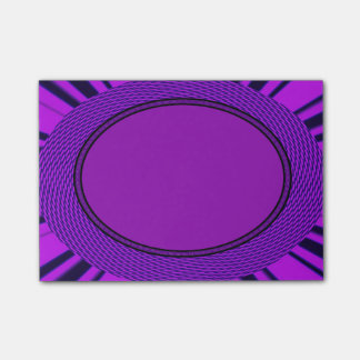 Groovy purple abstract post-it® notes