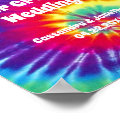 Groovy Rainbow Tie-Dye Hippie Event Poster | Zazzle