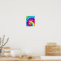 Groovy Rainbow Tie-Dye Hippie Event Poster | Zazzle