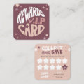 Groovy Retro 70s Fun Lashes Beauty Salon or Spa Loyalty Card | Zazzle