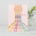 Groovy Retro Daisy Disco Birthday Invitation | Zazzle