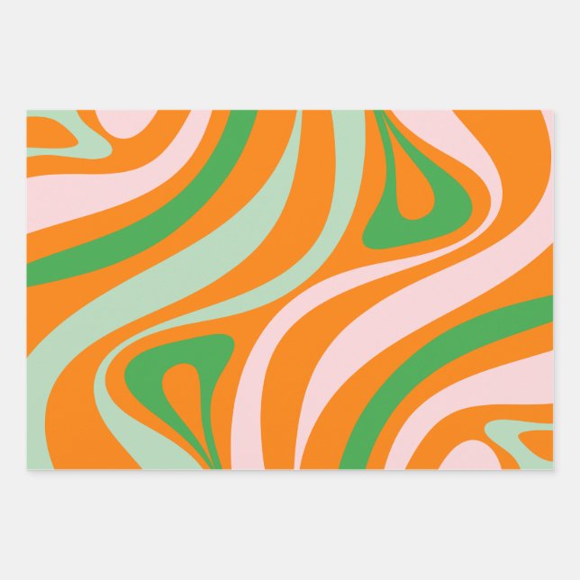 orange pattern sheets