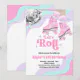 Groovy Retro Roller Skating Disco Birthday Party Invitation | Zazzle