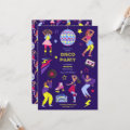 Groovy Roller Disco Purple Party Millennial Retro Invitation | Zazzle