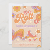 Groovy Skating Invitation | Roller Skate | Zazzle