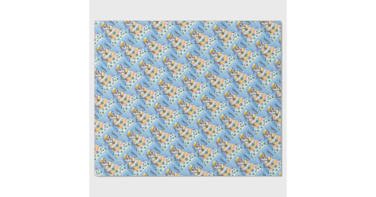 GROOVY SNOWMAN, PEACE SIGN CHRISTMAS GIFT WRAP | Zazzle