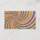 Groovy Spiral Sunbeam Ray Swirl Design Grungy Business Card | Zazzle