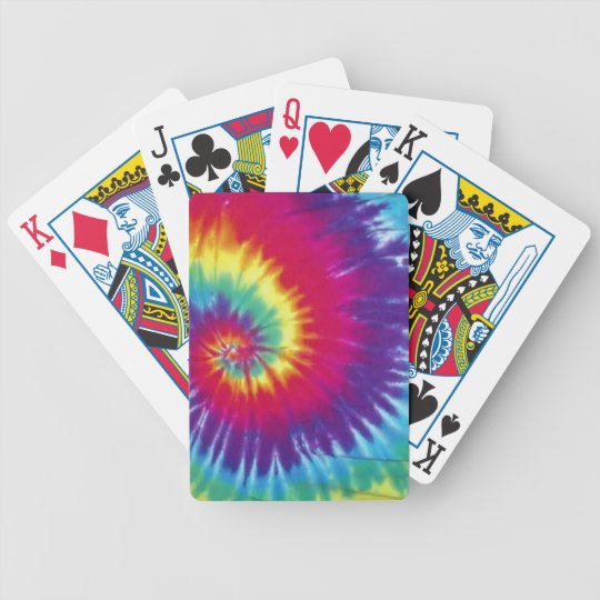 Groovy Tie Dye Hippie Style Playing Cards | Zazzle.com