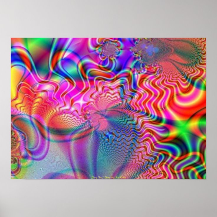 GROOVY TRIPPY PSYCHEDELIC POSTERS - BEST ART | Zazzle