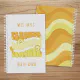 Groovy Yellow Retro Cute Teacher Planner | Zazzle