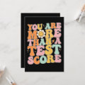 Groovy You Are More Than A Test Score Testing Day Invitation | Zazzle