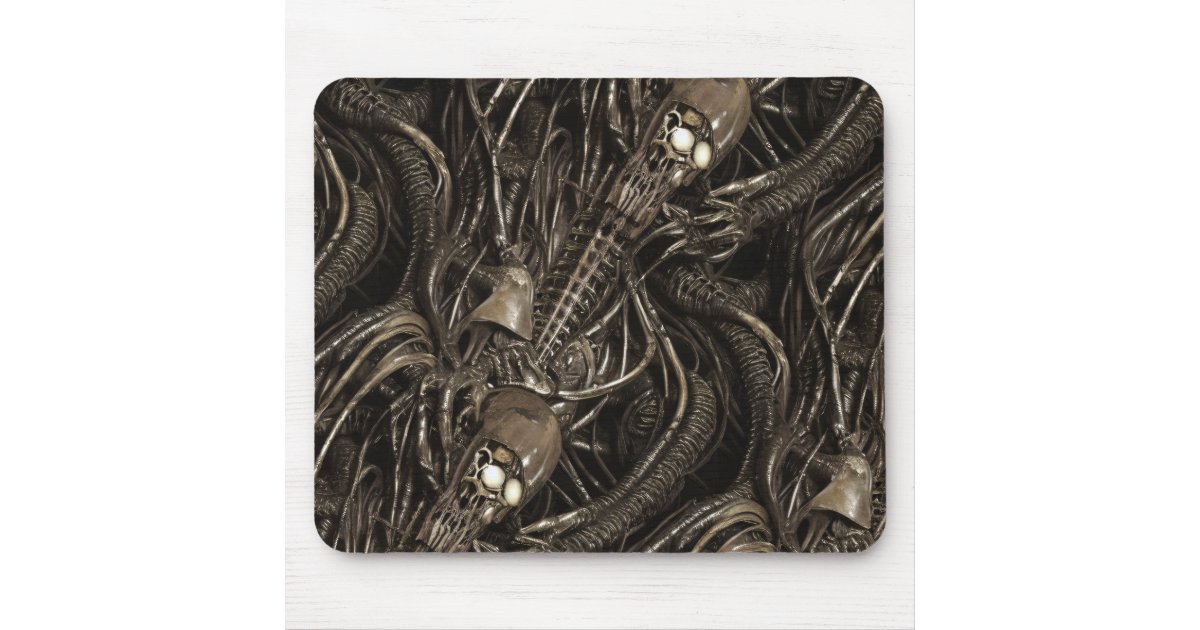 Gross Alien Spine Serpents Mouse Pad | Zazzle
