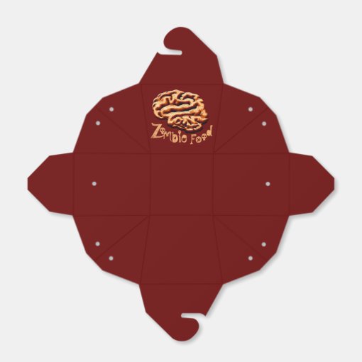 Gross Zombie Food Brains Halloween Party Favor Box | Zazzle