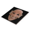 Grotesque mask, from Motya, 6th century BC (terrac Ceramic Tile | Zazzle