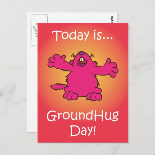 Ground Hug Day Postcard | Zazzle