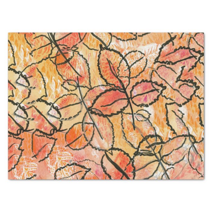 Grounded Leaves design on Tissue Paper | Zazzle.com