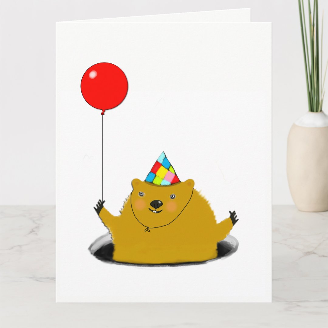 Groundhog Day Birthday Card | Zazzle