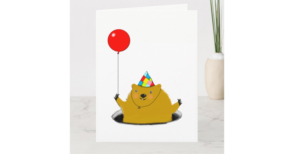 Groundhog Day Birthday Card | Zazzle