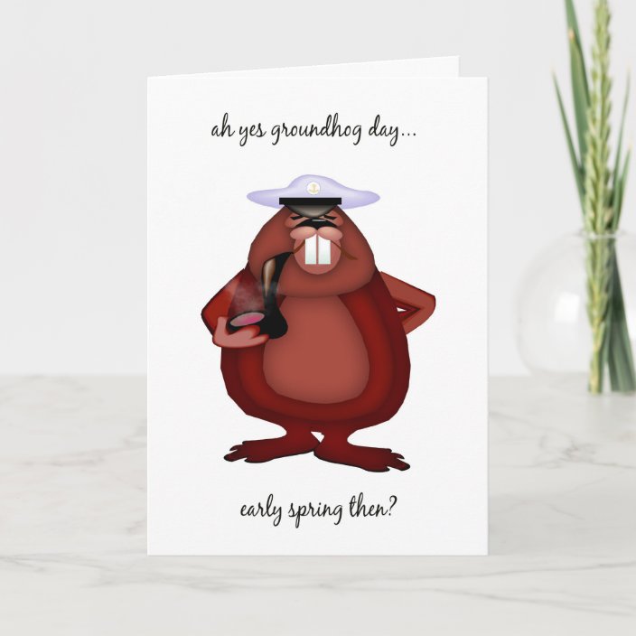 Groundhog Day Card - Fun Groundhog Day Card | Zazzle.com