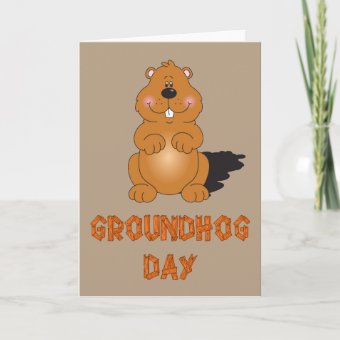 GROUNDHOG DAY GREETING CARD | Zazzle