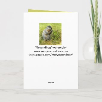 Groundhog Day greeting card | Zazzle