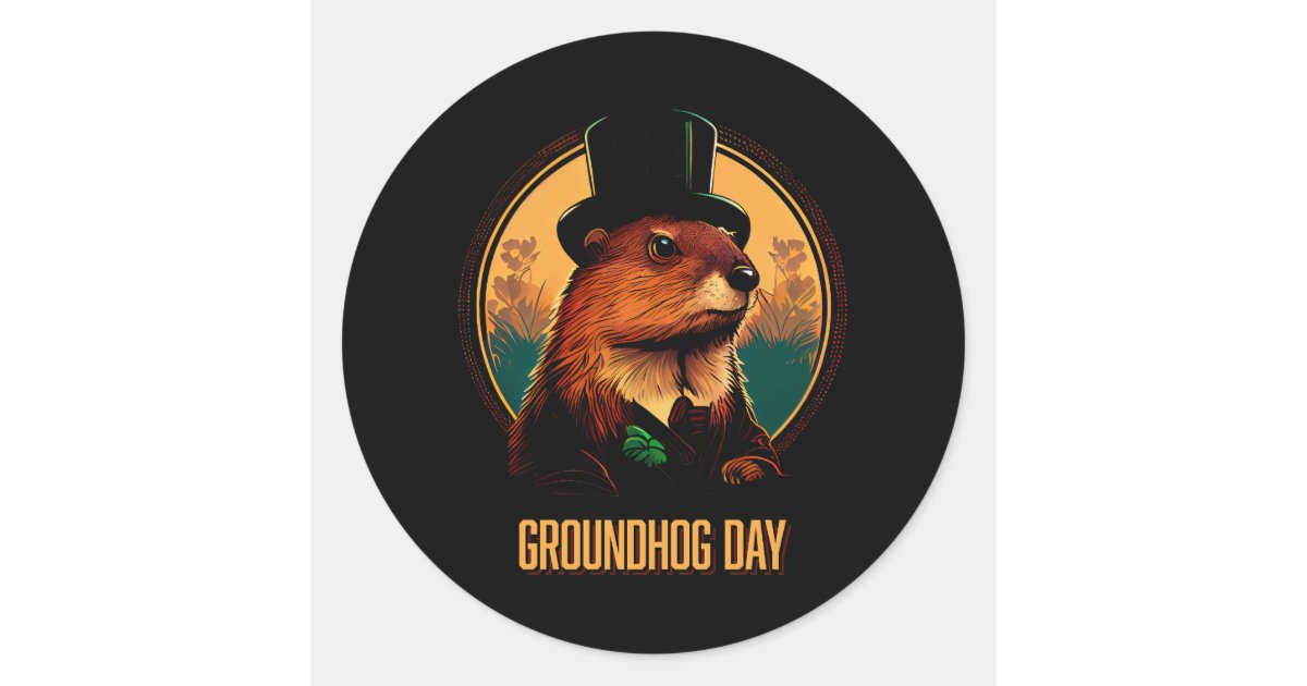 Groundhog Day Sticker | Zazzle