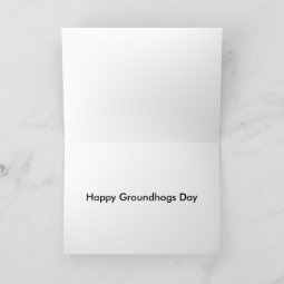 Groundhog Pose Card | Zazzle