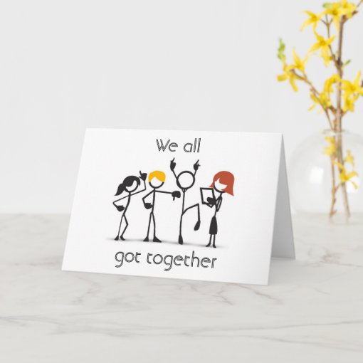 *GROUP* GETS TOGETHER TO SAY "GET WELL SOON" CARD | Zazzle