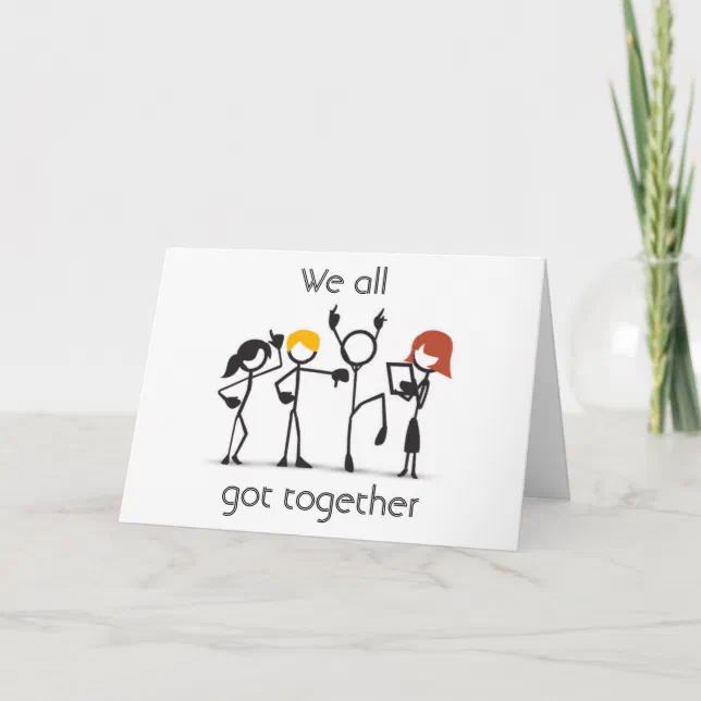 *GROUP* GETS TOGETHER TO SAY "GET WELL SOON" CARD | Zazzle