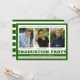 Group Graduation Party 3 Photos Green Invitation | Zazzle