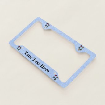 Group of black Turtles Colored shells Light Blue License Plate Frame ...