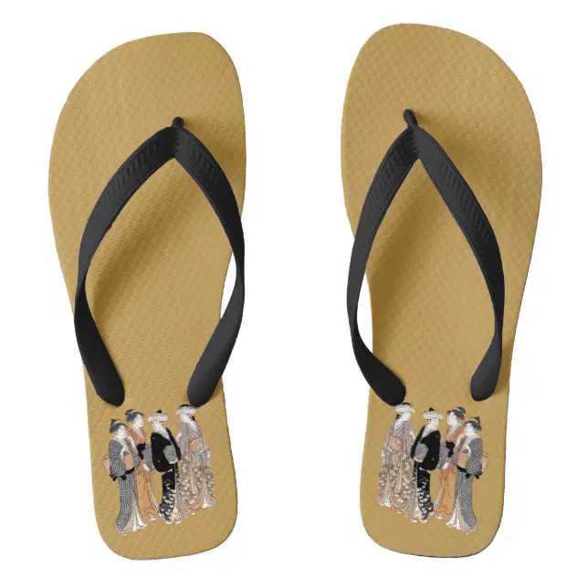 Group of Four Vintage Japanese Geisha Ladies Flip Flops | Zazzle