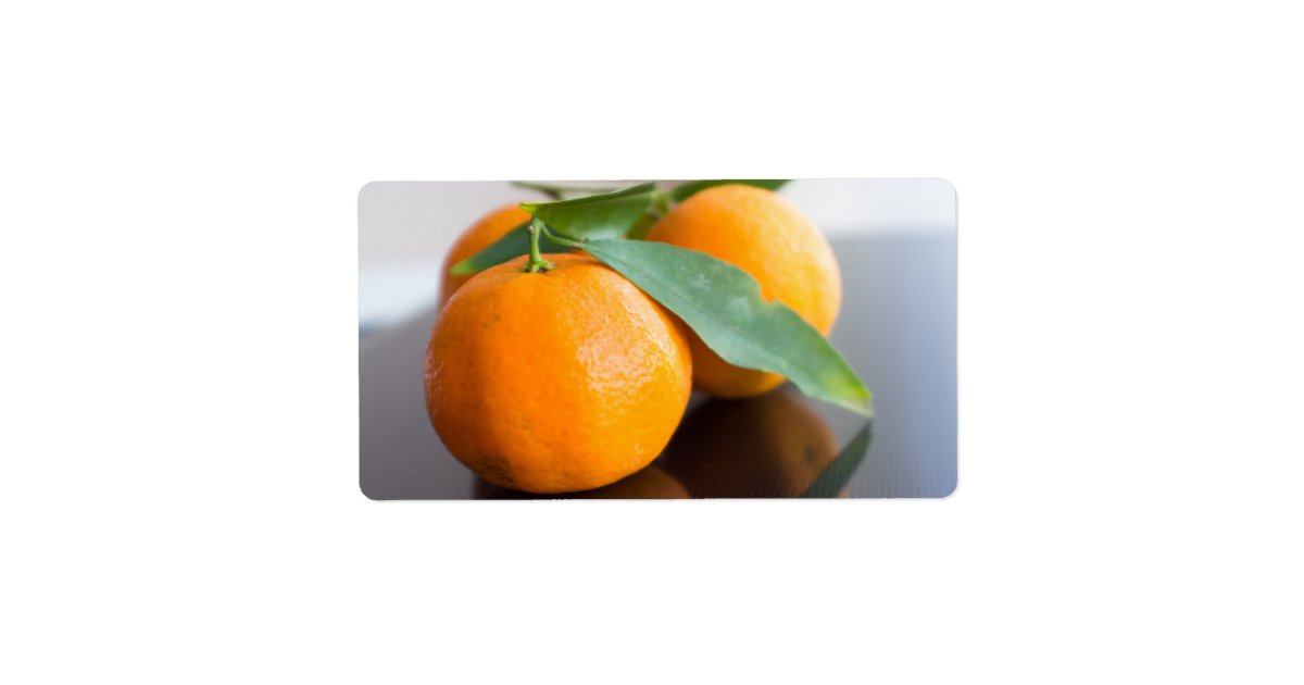Group of the fresh tangerines label | Zazzle