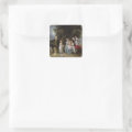 Group Portrait of the Colmore Family Square Sticker | Zazzle