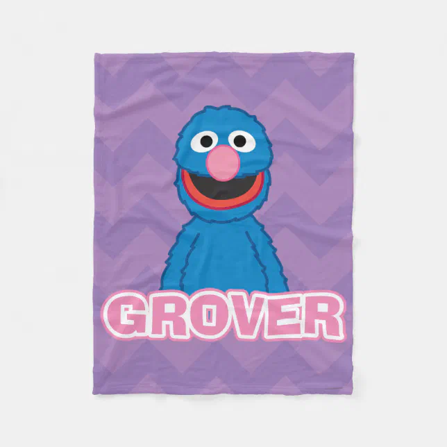 Grover Classic Style Fleece Blanket | Zazzle