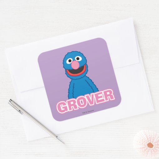 Grover Classic Style Square Sticker | Zazzle